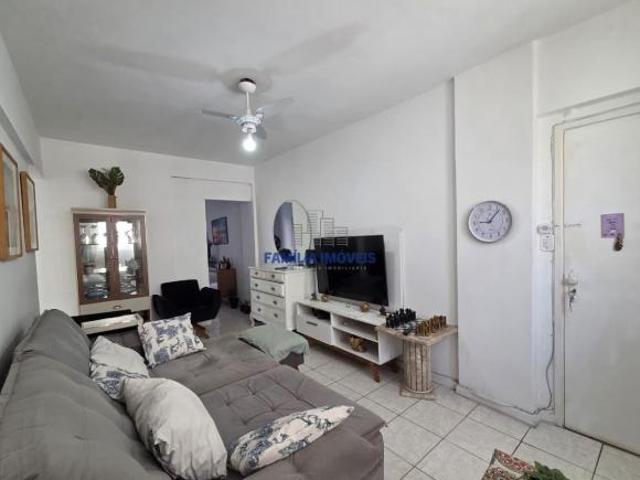 Apartamento à venda vista mar 2 quartos sacada Gonzaga Santos/SP