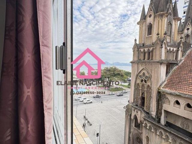 Apartamento à venda vista mar com 2 dormitórios no Embaré