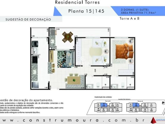 Apartamento a venda vista mar no Bairro Caiçara Praia Grande