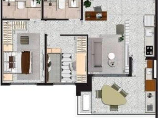 Apartamento à venda 02 dormitorios 01 suíte 01 vaga, 69 m² Brooklin