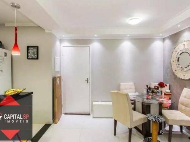 Apartamento à venda, 02 quartos, sacada, 800 metros da estação Eng Goulart, 46 m² por R$ 290.000 E