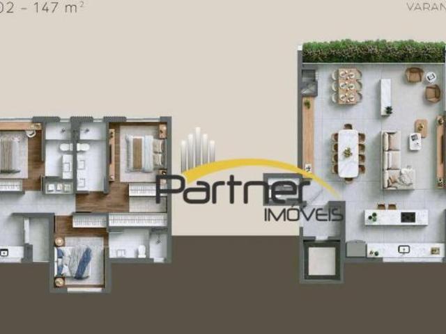 Apartamento à venda, 147 m² por R$ 2.854.171,00 Bigorrilho Curitiba/PR