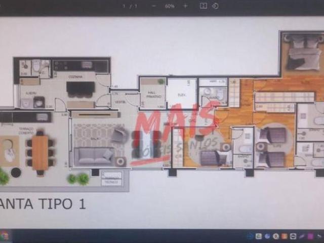 Apartamento à venda, 158 m² Embaré Santos/SP