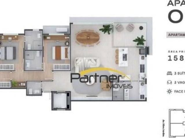 Apartamento à venda, 158 m² por R$ 2.636.203,00 Seminário Curitiba/PR