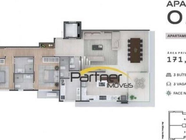 Apartamento à venda, 171 m² por R$ 3.300.000,00 Seminário Curitiba/PR