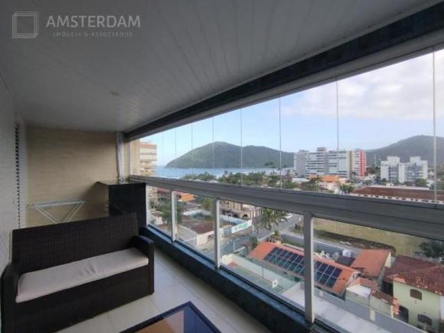 Apartamento a venda 100 metros da praia em Bertioga, 2 quartos, 1 suíte com vista para o mar!