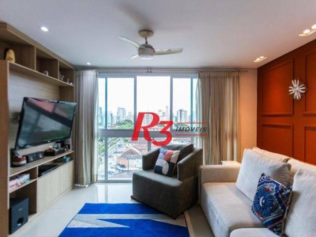 Apartamento à venda, 104 m² por R$ 720.000,00 Marapé Santos/SP