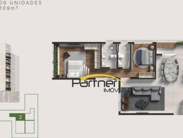 Apartamento à venda, 106 m² por R$ 1.685.766,00 Ahú Curitiba/PR