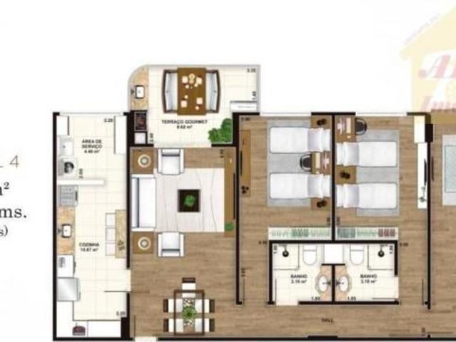 Apartamento com 3 dormitórios à venda, 123 m² por R$ 1.100.000,00 Canto do Forte Praia Grande/SP