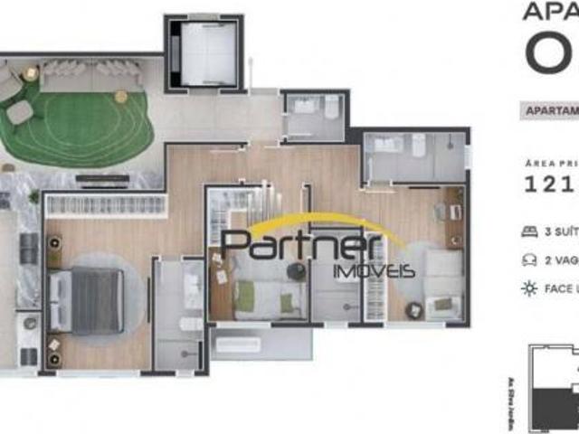 Apartamento à venda, 121 m² por R$ 2.253.940,00 Seminário Curitiba/PR