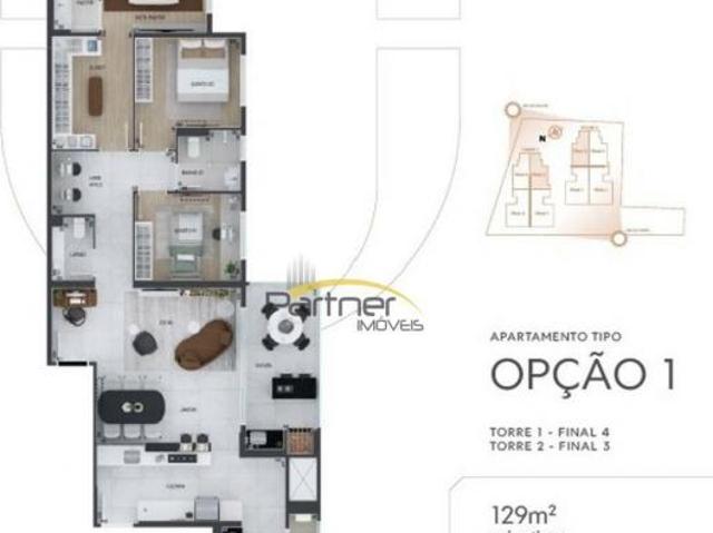 Apartamento à venda, 129 m² por R$ 1.978.160,00 Água Verde Curitiba/PR