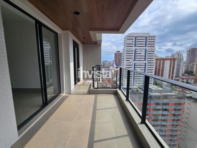 Apartamento à venda, 1 suíte e lazer completo no Boqueirão – Santos/SP