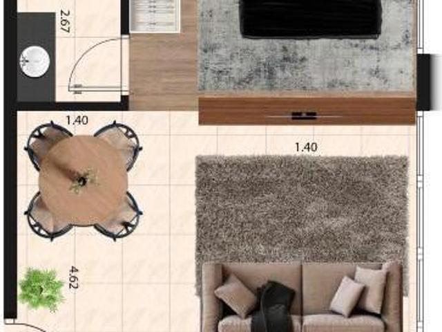 Apartamento à venda, 1 quarto no bairro Estuário em Santos