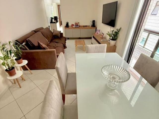 Apartamento A venda 1 Quarto Sacada Gourmet Vista Mar Guilhermina Praia Grande