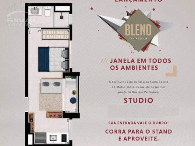 Apartamento à venda, 24 m² por R$ 246.000,00 Parque Santa Cecília São Paulo/SP