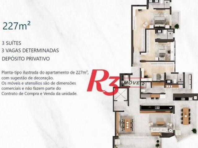 Apartamento à venda, 227 m² por R$ 6.000.000,00 Ponta da Praia Santos/SP