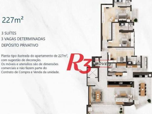 Apartamento à venda, 227 m² por R$ 5.400.000,00 Ponta da Praia Santos/SP