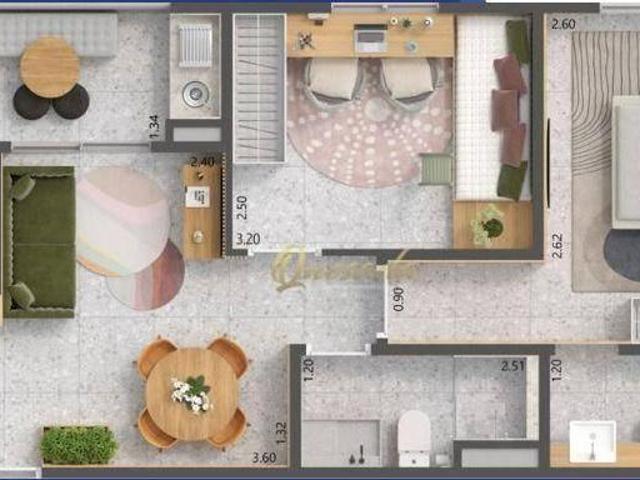 Apartamento à venda, 2 dormitórios, 1 suíte, varanda gourmet, Parque das Águas, Indaiatuba