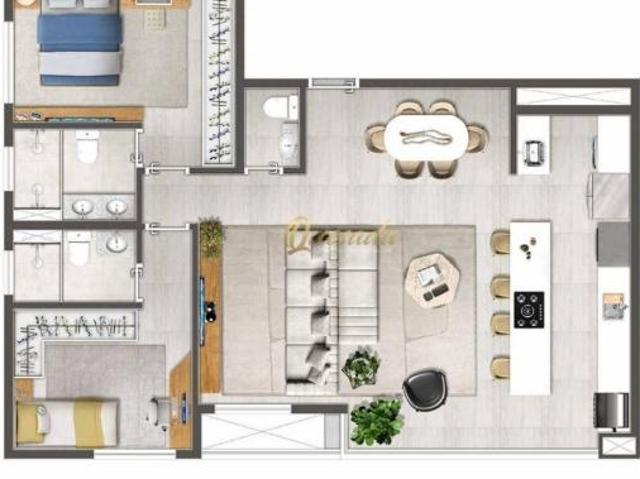 Apartamento à venda, 2 suítes, varanda, Edifício Sublime, Indaiatuba