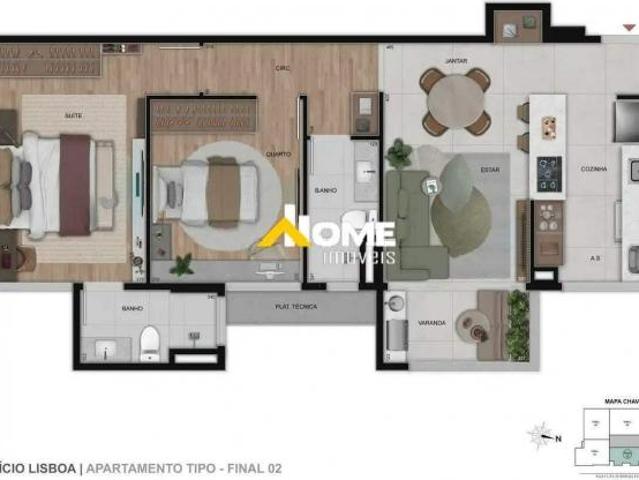 Apartamento à venda, 2 quartos, 1 suíte, 1 vaga, Barreiro Belo Horizonte/MG