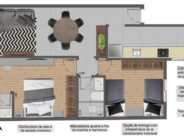 Apartamento à venda 2 quartos 1 suíte 1 vaga Centro São Bernardo do Campo SP