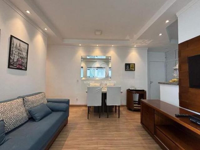 Apartamento à venda, 2 quartos, 1 suíte, 1 vaga, Macuco Santos/SP