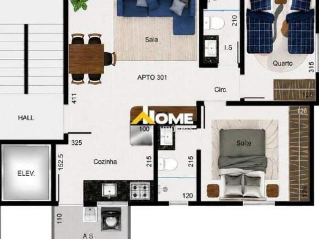 Apartamento à venda, 2 quartos, 1 suíte, 1 vaga, Milionários Belo Horizonte/MG