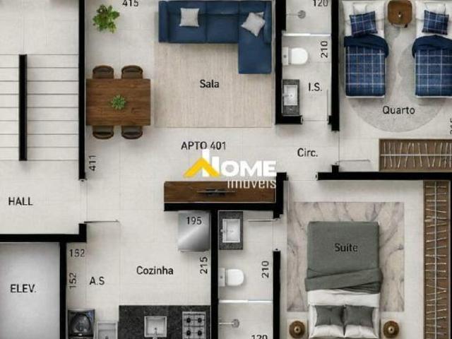 Apartamento à venda, 2 quartos, 1 suíte, 1 vaga, Milionários Belo Horizonte/MG