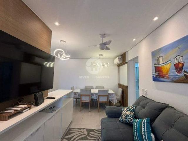 Apartamento à venda, 2 quartos, 1 suíte, 2 vagas, Marapé Santos/SP