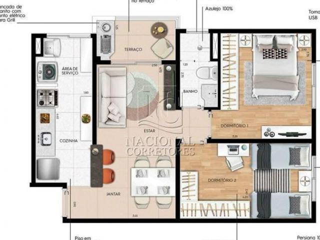 Apartamento à venda, 2 quartos, 1 vaga, Baeta Neves São Bernardo do Campo/SP