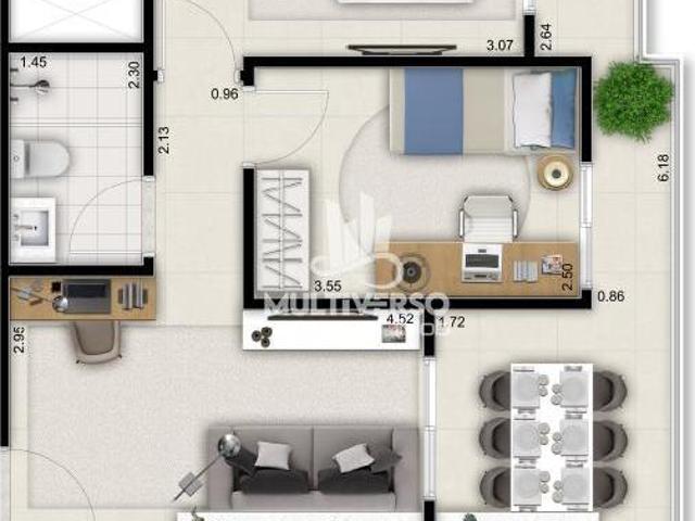 Apartamento à venda, 2 quartos no bairro Encruzilhada em Santos