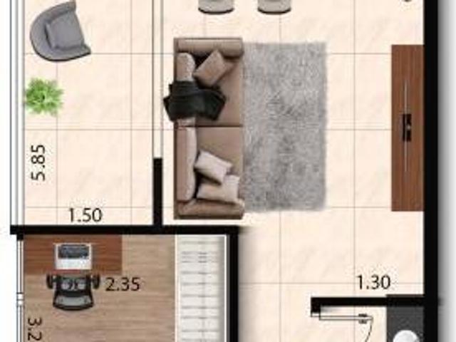 Apartamento à venda, 2 quartos no bairro Estuário em Santos