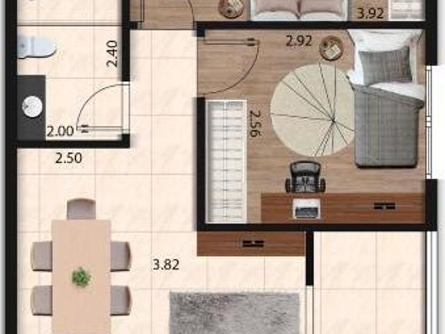 Apartamento à venda, 2 quartos no bairro Estuário em Santos