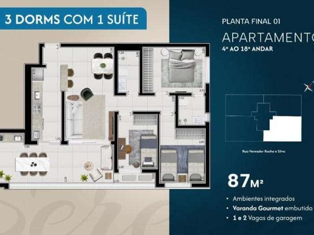Apartamento à venda, 2 quartos no bairro Ponta da Praia em Santos