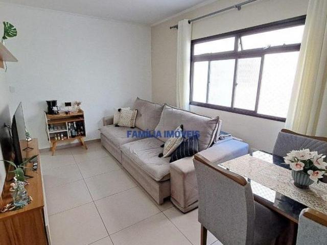 Apartamento à venda 2 quartos suite frente 1 vaga Marapé Santos/SP
