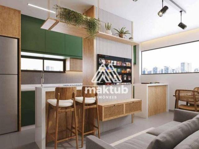 Apartamento à venda, 38 m² por R$ 288.695,09 Vila Príncipe de Gales Santo André/SP