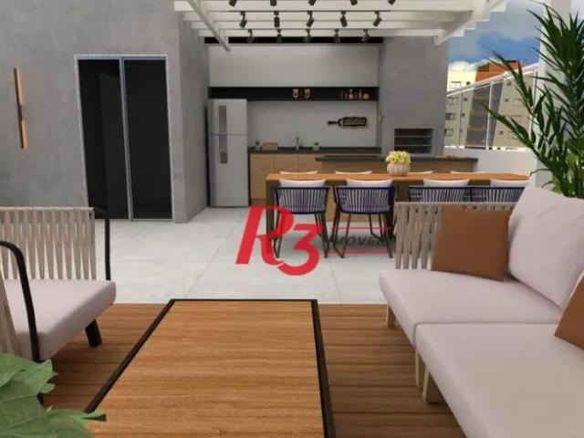 Apartamento à venda, 38 m² por R$ 352.000,00 Aparecida Santos/SP