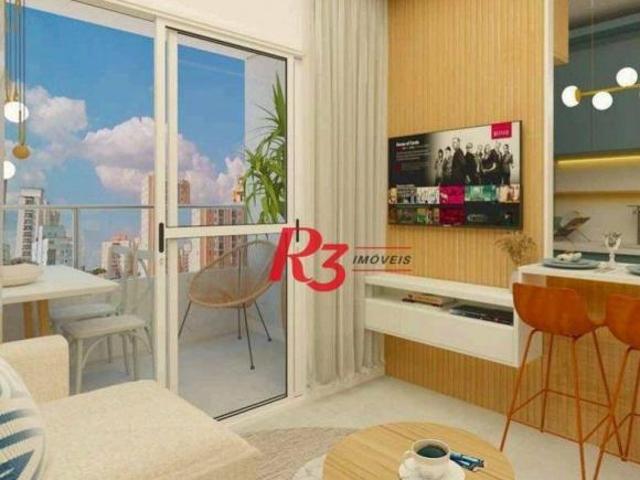 Apartamento à venda, 38 m² por R$ 360.000,00 Aparecida Santos/SP