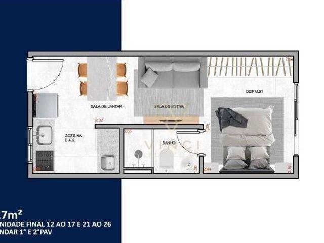 Apartamento à venda, 30 m² por R$ 235.000,00 Vila Carrão São Paulo/SP