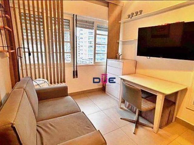 Apartamento à venda, 31 m² por R$ 350.000 Embaré Santos/SP