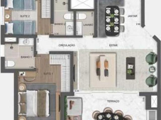 Apartamento a venda 3 suítes 140m2 Chacara Califórnia São Paulo SP