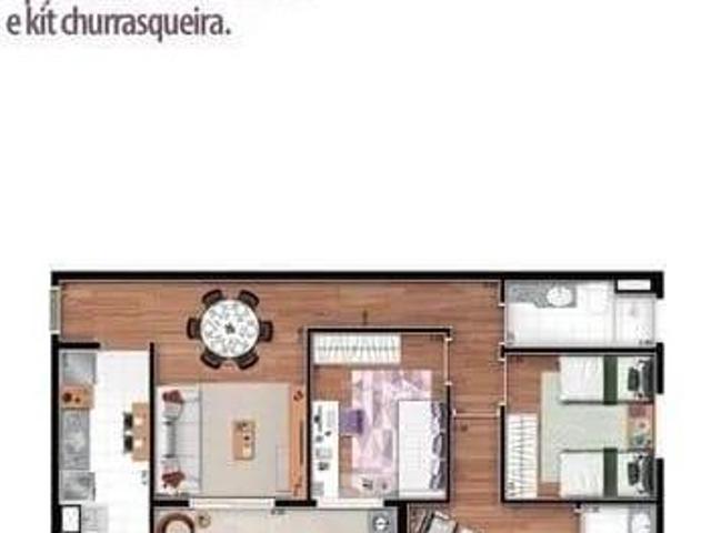 Apartamento à venda 3 Quartos, 1 Suite, 2 Vagas, 81M², Bosque Flamboyant, Taubaté SP | SYRAH Resid