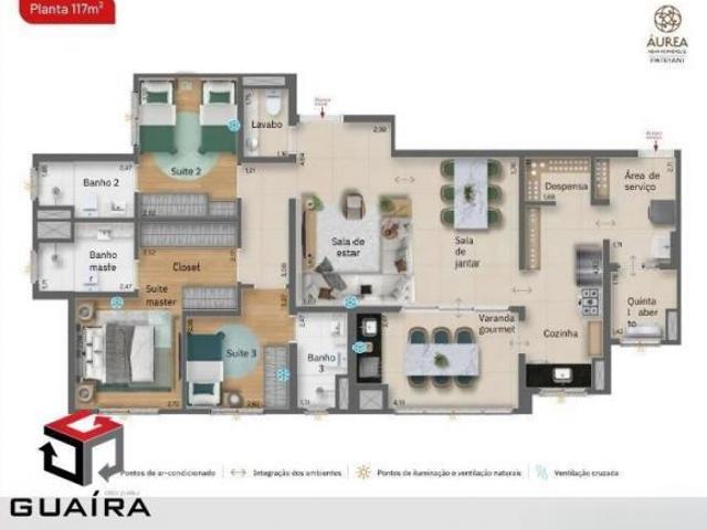 Apartamento à venda 3 quartos 3 suítes 2 vagas Nova Petrópolis São Bernardo do Campo SP