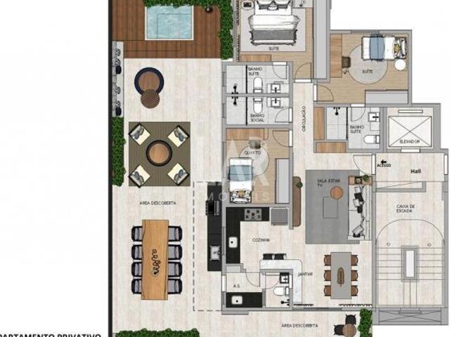 Apartamento à venda, 3 quartos, 3 suítes, 2 vagas, Anchieta Belo Horizonte/MG