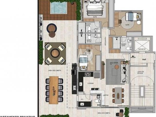 Apartamento à venda, 3 quartos, 3 suítes, 2 vagas, Anchieta Belo Horizonte/MG
