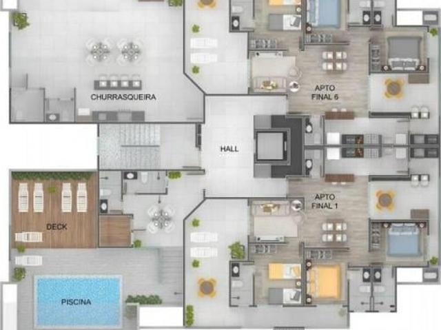 Apartamento à venda 3 Quartos, 3 Suites, 2 Vagas, 122.45M², Itaguá, Ubatuba SP | Villa Bellagio