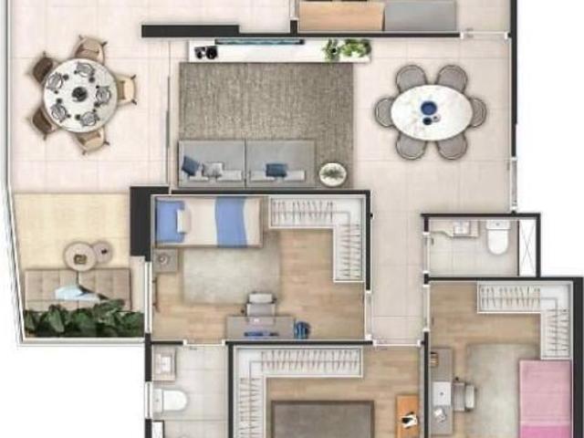 Apartamento à venda, 3 quartos no bairro José Menino em Santos