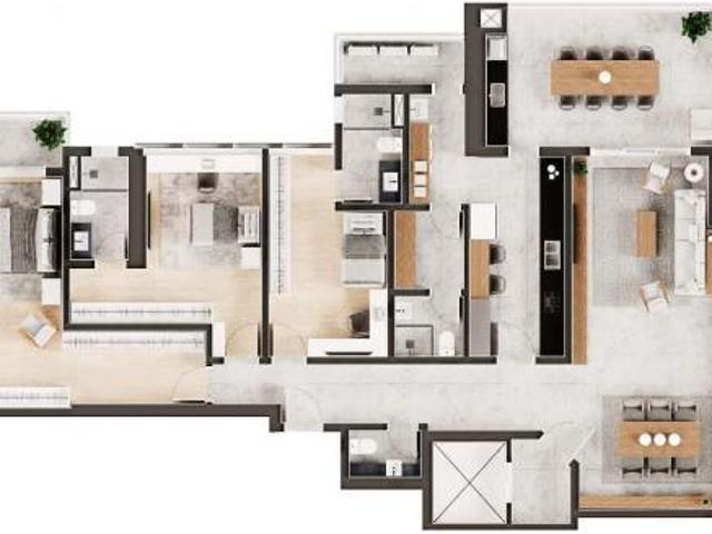 Apartamento à venda, 3 quartos no bairro Ponta da Praia em Santos