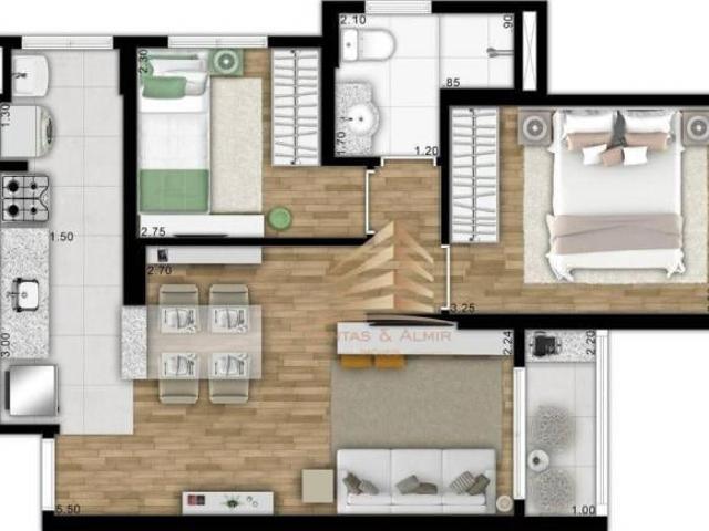 Apartamento à venda, 45 m² por R$ 357.783,00 Vila Galvão Guarulhos/SP