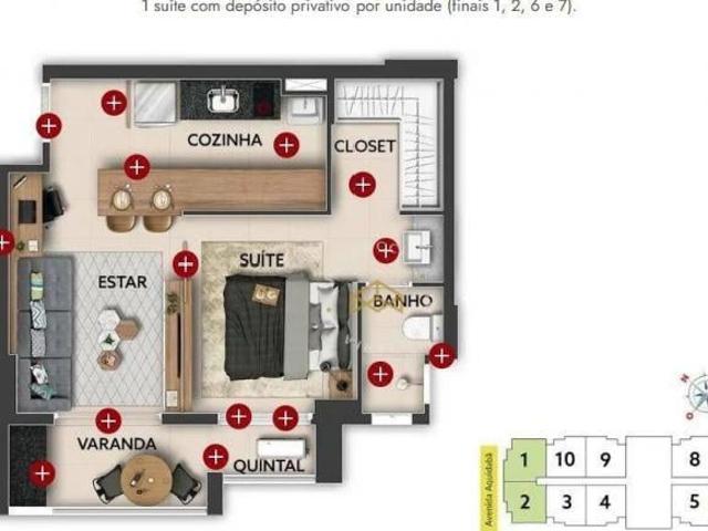Apartamento à venda, 46 m² por R$ 640.000,00 Residencial Sírius Campinas/SP